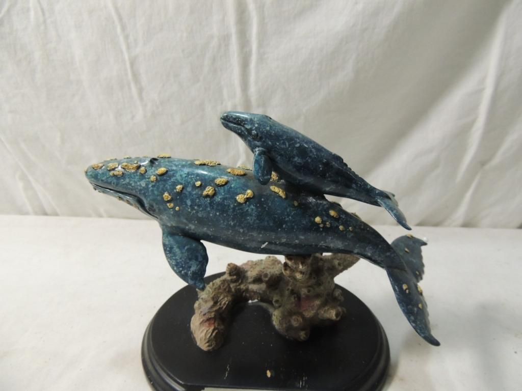 WYLAND GRAY WHALE WATERS LIMITED EDITION STATUE