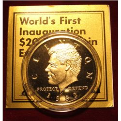 940. 1993 Hutt River Province $20 Bill Clinton Inauguration ...