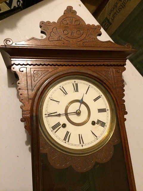 Black Walnut E.N. Welch Wall Clock