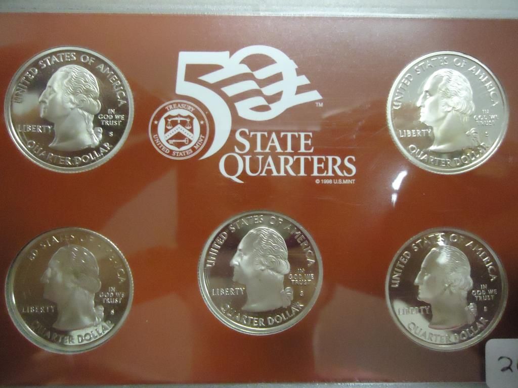 2004 US 50 STATE QUARTERS SILVER PROOF SET