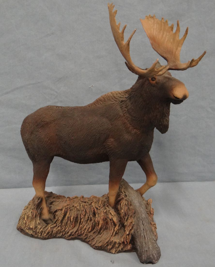 Northern Giant "moose" resin scuplture, 15" h x 14"w