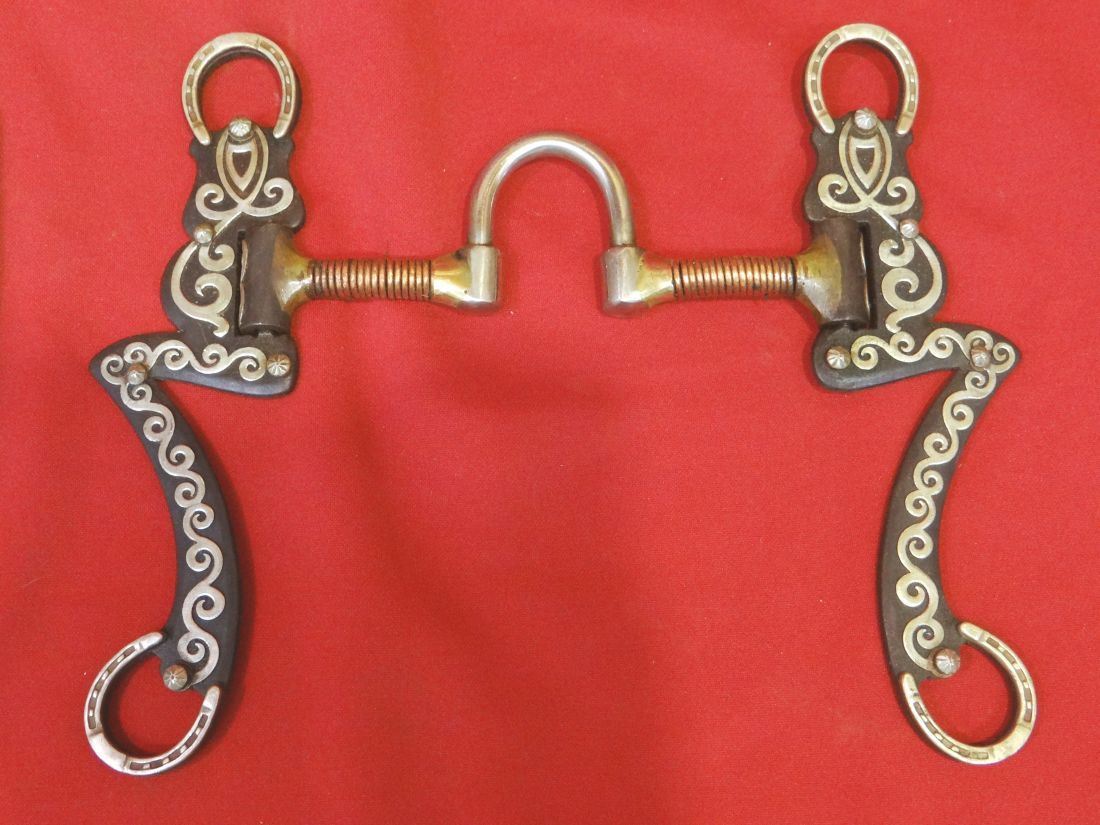 2- Gist Classic Equine bits, correction & snaffle, silver mtd., new