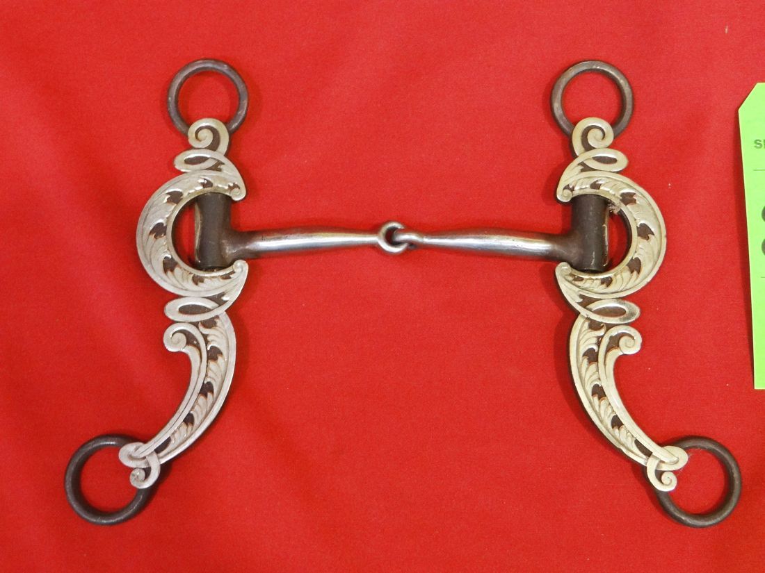 2- Gist Classic Equine bits, correction & snaffle, silver mtd., new