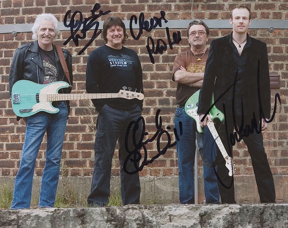 Ten Years After Band Signed 8x10 Photo with Chick Churchill, Ric Lee ...