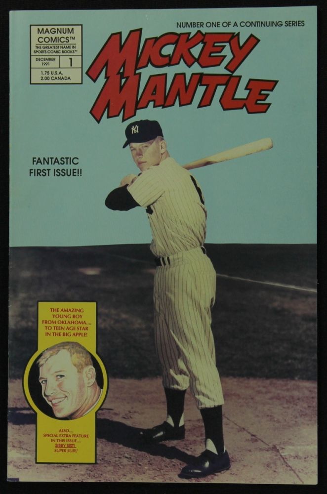 Mickey Mantle Issue #1 Vintage Comic Book from Magnum Comics