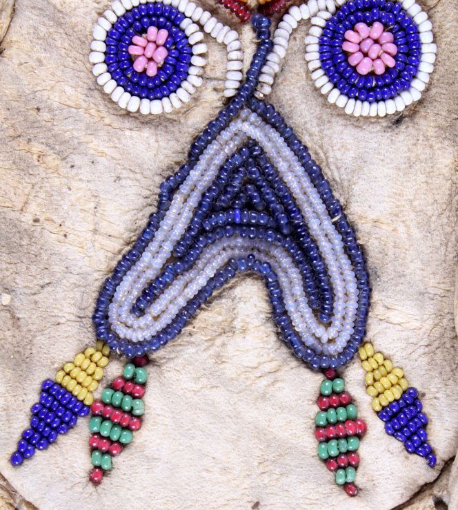 Eastern Sioux Floral Beaded Possibles Bag This is