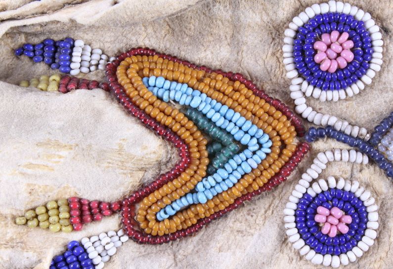 Eastern Sioux Floral Beaded Possibles Bag This is