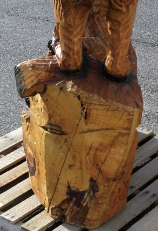 Montana Bobcat Chainsaw Carving his lot features a