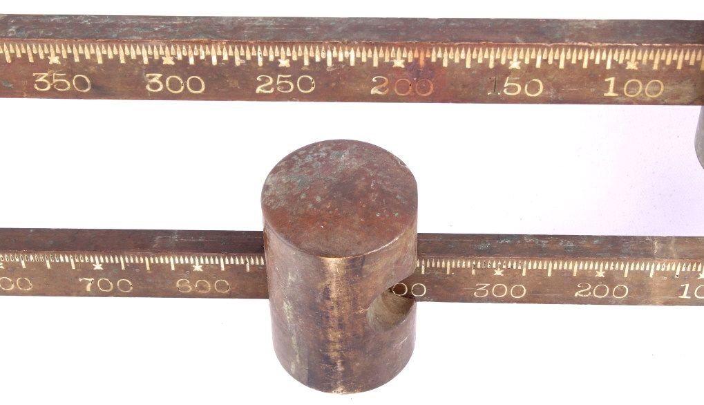 Antique Fairbanks Brass Balance Beam Scale This is