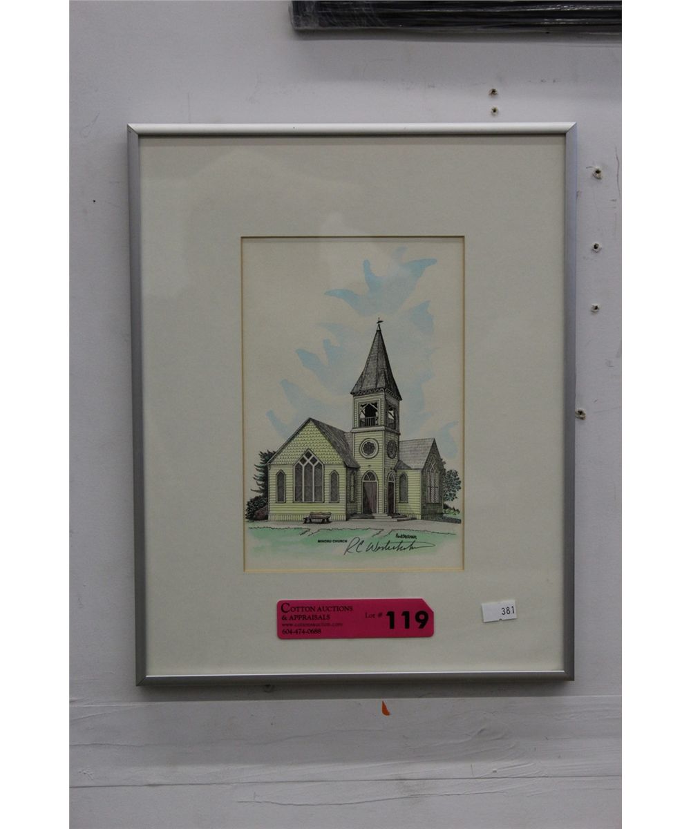 Pen & Ink drawing of Minoru church