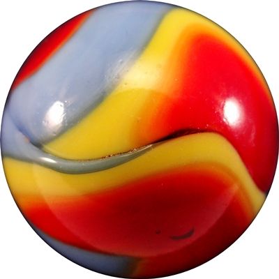 Marbles: Lot 63. AKRO AGATE COMPANY, Corkscrew. 1". Mint (9.5).