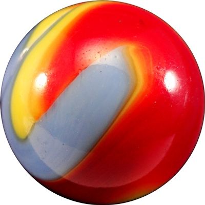 Marbles: Lot 63. AKRO AGATE COMPANY, Corkscrew. 1". Mint (9.5).