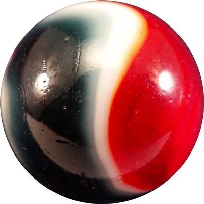 Marbles: Lot 65. AKRO AGATE COMPANY, Corkscrew. 13/16". Near Mint(+) (8.7).