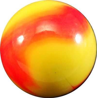 Marbles: Lot 124. PELTIER GLASS COMPANY, NLR Ruby Bee. 11/16". Mint (9.8).