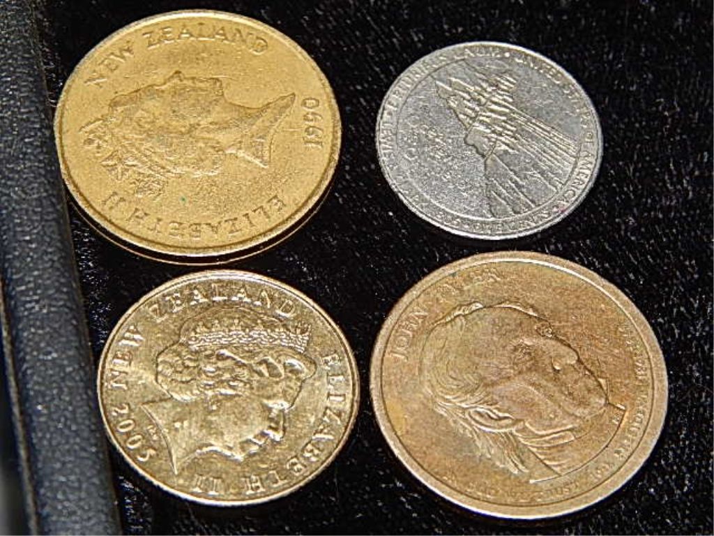 COINS - 4 - PRESIDENTIAL $1 USA COIN (2009)- JOHN TAYLOR & USA NICKEL ...