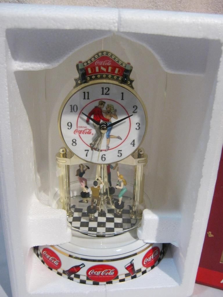 Coca Cola Anniversary Clock 9"
