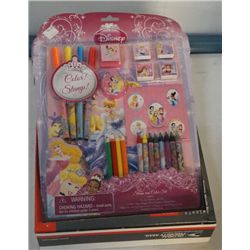 4 Disney Princess Stamp and Color Sets.