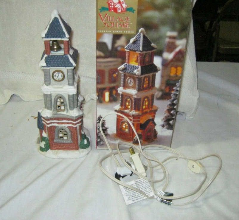 Village Square Lighted Clock Collection