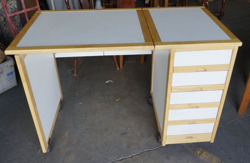 Portable Craft Table With Table Extension.