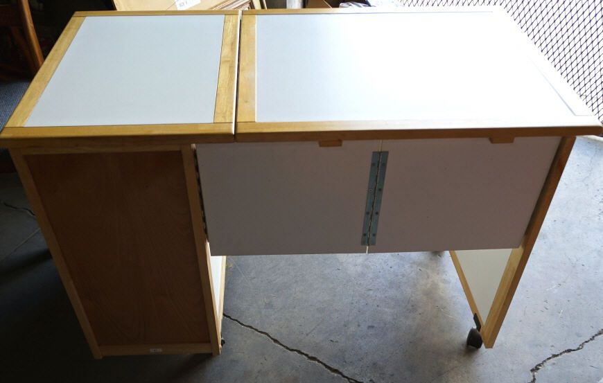 Portable Craft Table With Table Extension.