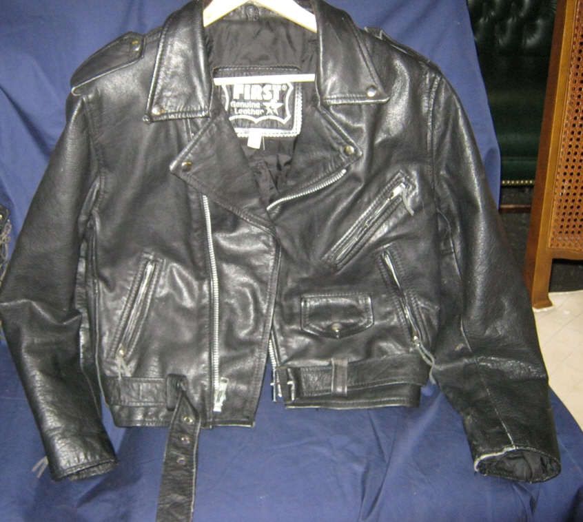 First Leather Jacket Size 38