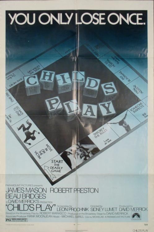Childs Play Original 1 Sh Movie Poster 1972