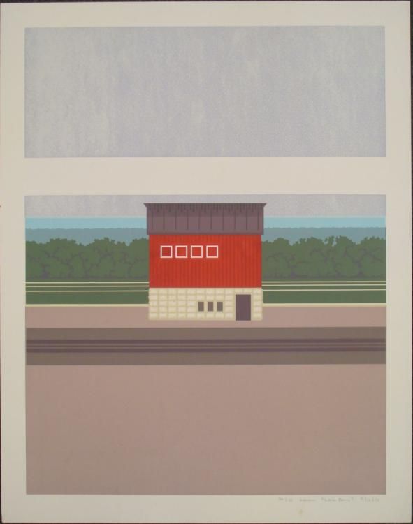 Steve Horan Signed Rural Art Print Lens Barn 1974
