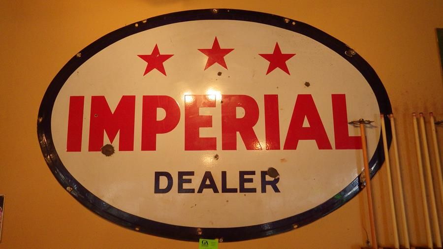 Collectable metal Imperial dealer sign