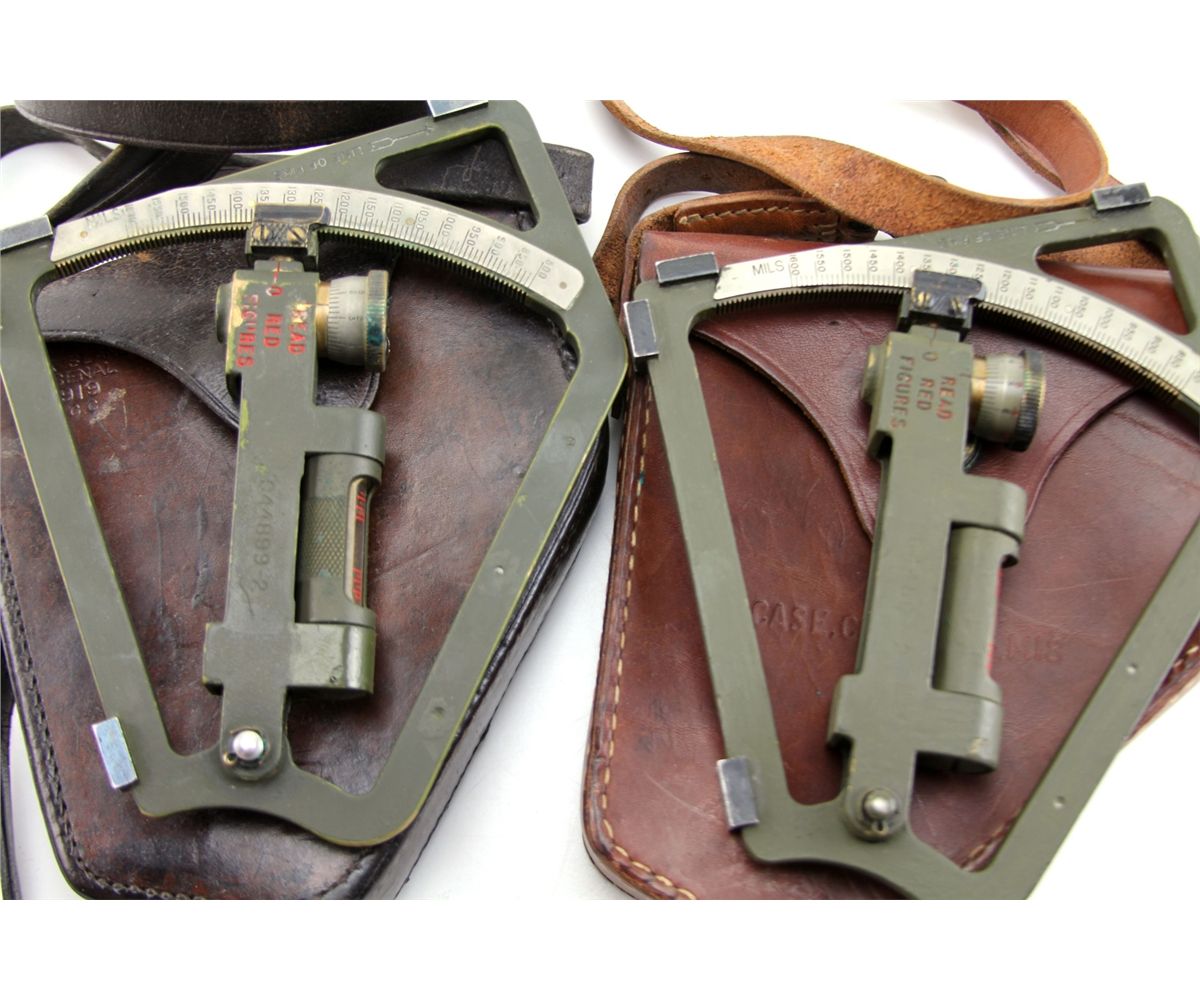 LOT OF 2 WWII US GUNNER'S QUADRANTS