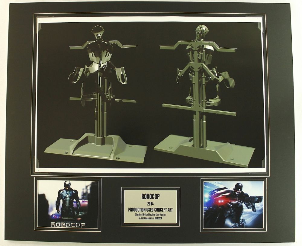 Robocop 2014 Production Used Concept Art 20x24 Matted Display (MGM COA)