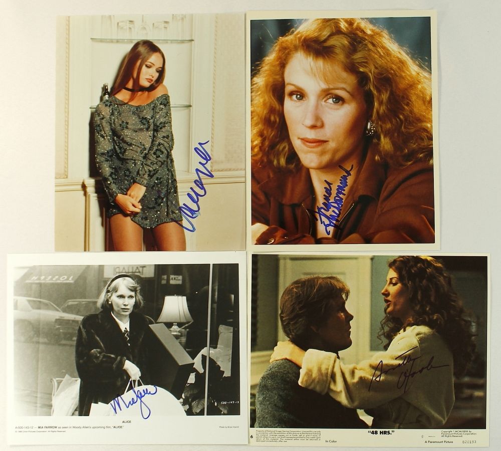 Lot of (4) Signed 8x10 Photos with Annette O'Toole, Frances McDormand ...