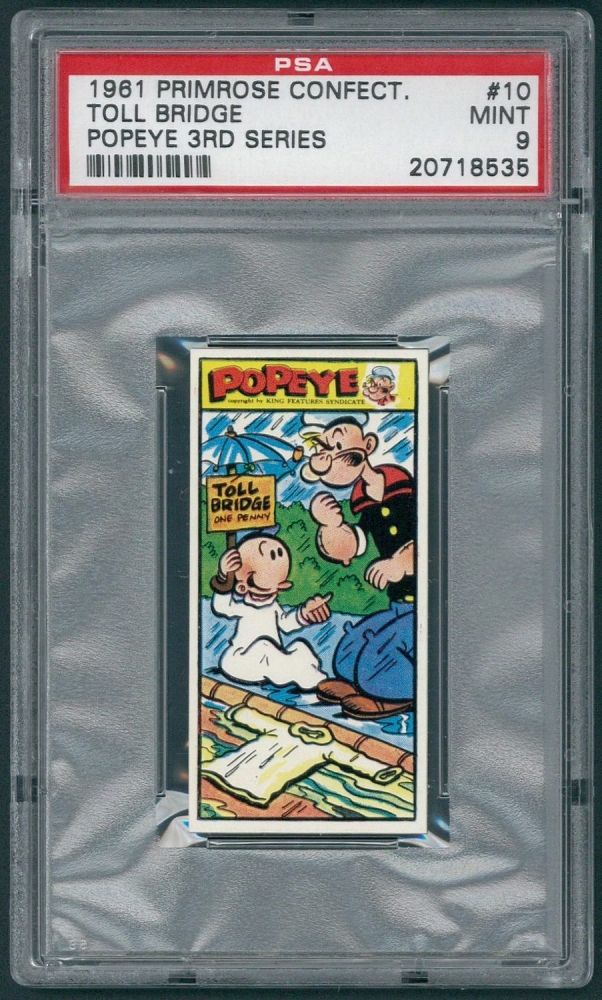 1961 Popeye 3rd Series #10 Toll Bridge (PSA 9)