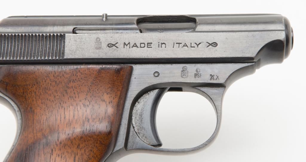 Italian-made Rigarm semi-auto pistol, 6.35mm cal., 2-1/4” barrel, blue ...