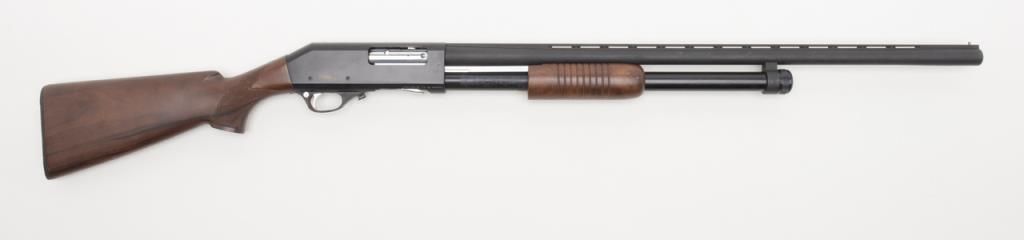 Mitchell pump action shotgun, 12 gauge, 28” ventilated rib barrel ...