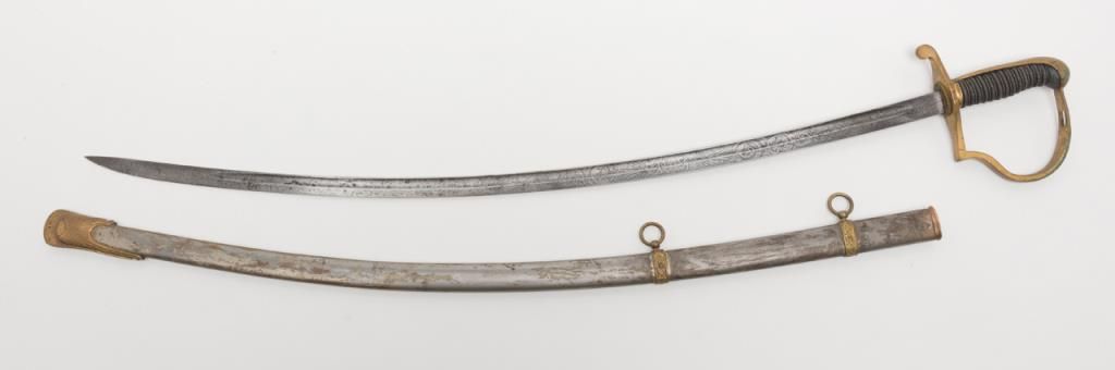 Shannon, Miller & Crane, New York, NY curved blade etched U.S. sword ...