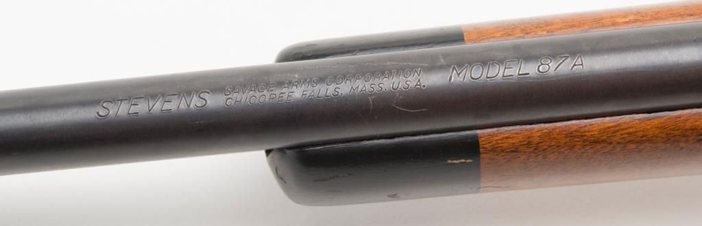 Stevens-Savage Model 87-A semi-auto rifle, .22 short, long or LR cal ...