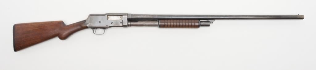 Stevens Arms & Tool Co. pump action shotgun, 12 gauge, 30” barrel, blue ...