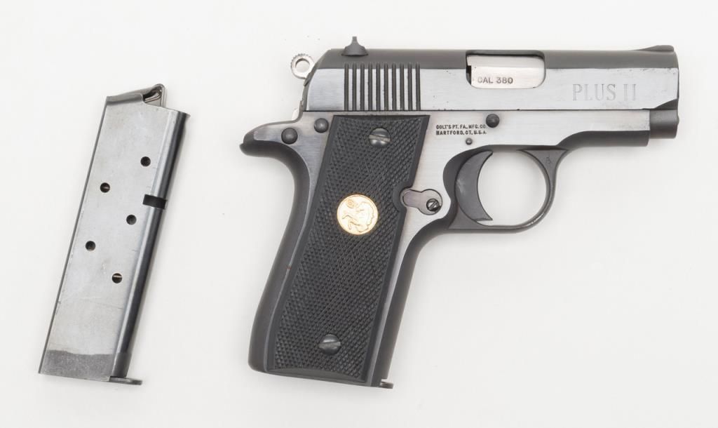 Colt MK IV/Series 80 Mustang PLUS II semi-auto pocket pistol, .380 cal ...
