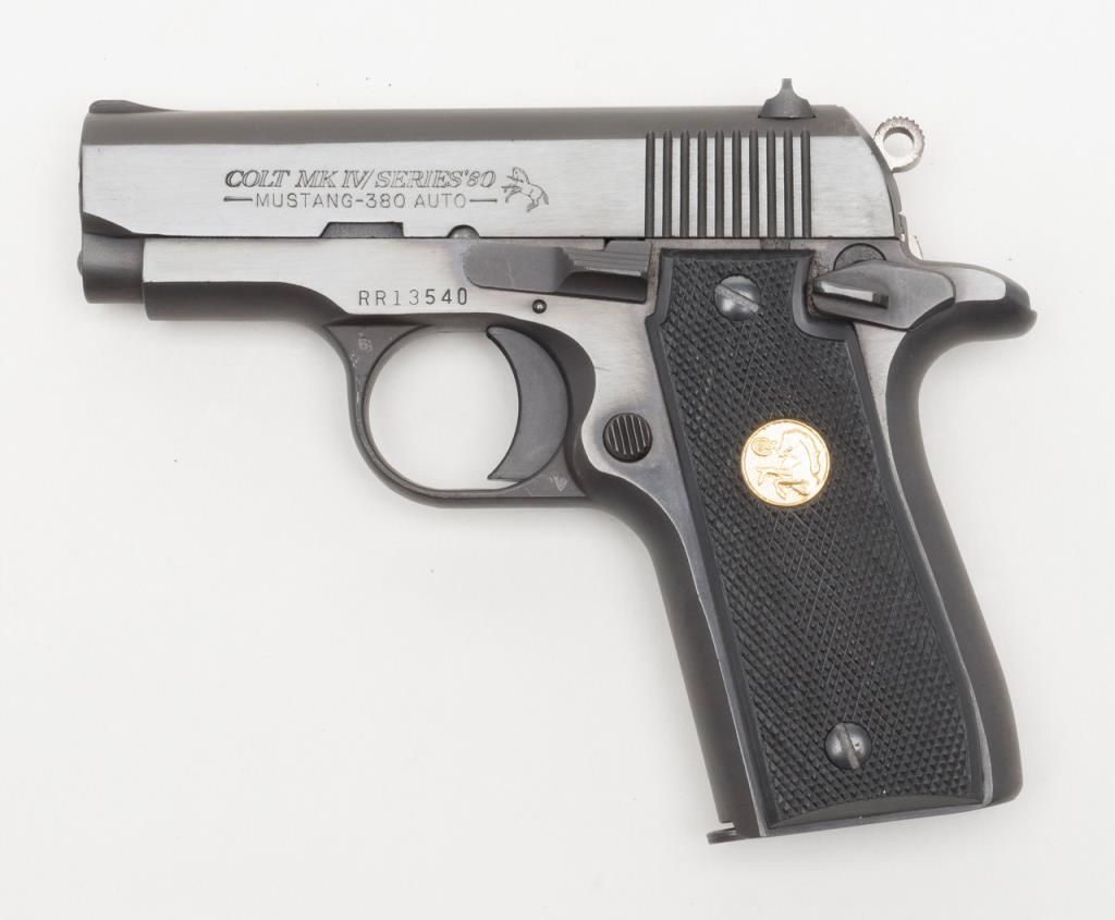 Colt MK IV/Series 80 Mustang PLUS II semi-auto pocket pistol, .380 cal ...
