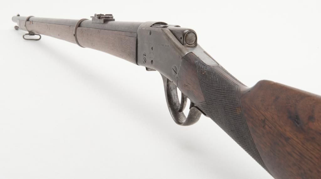 Sharps Borchardt single shot rifle, .45-70 cal., 32” round barrel, blue ...