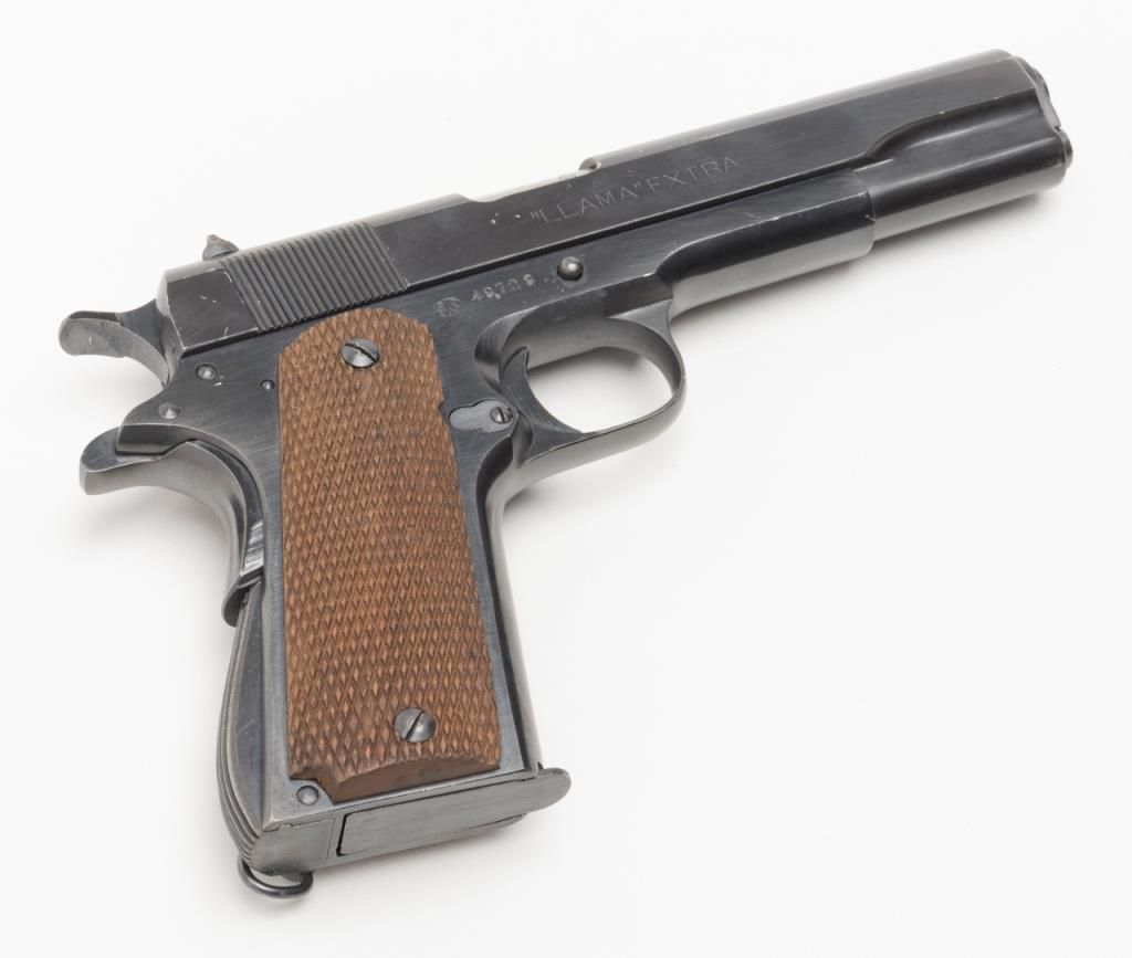 Llama “Extra” semi-auto pistol, 9mm cal., 5” barrel, blue finish ...