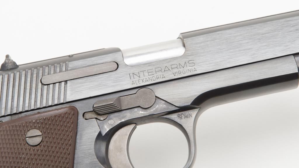 Star semi-auto pistol, 9mm cal., 5” barrel, imported by Interarms, blue ...