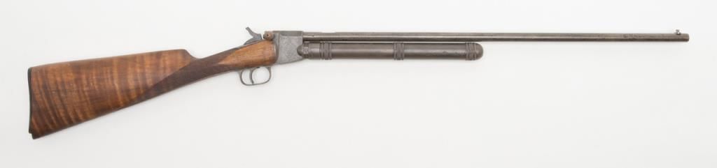 French Giffard 19th Century air rifle, all metal, engraved receiver ...