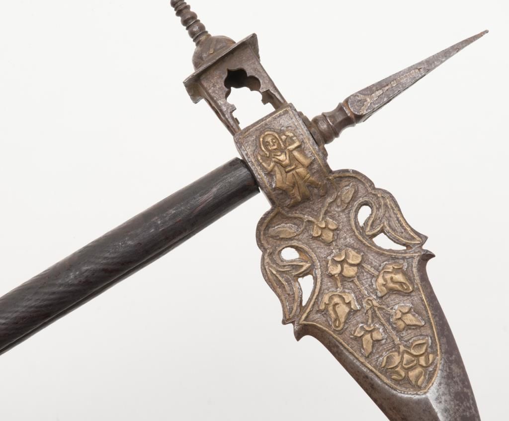 Nineteenth Century East Indian War Hammer, approx. 25” overall with a 9 ...