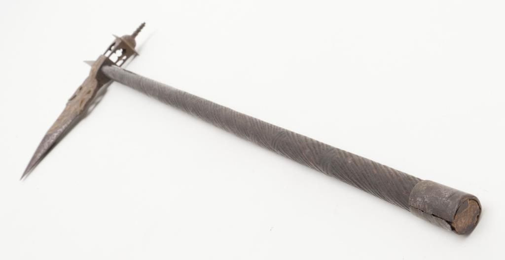 Nineteenth Century East Indian War Hammer, approx. 25” overall with a 9 ...