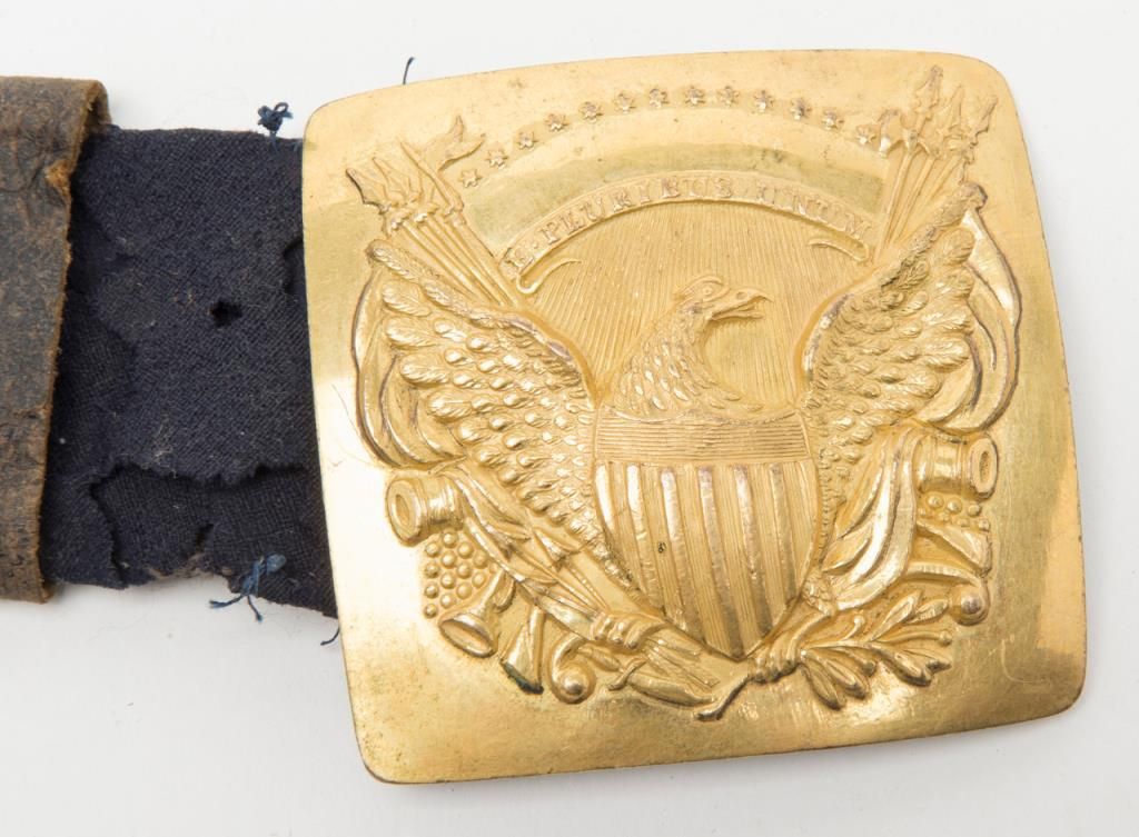 American General Officer's quality eagle buckle with embroidered ...