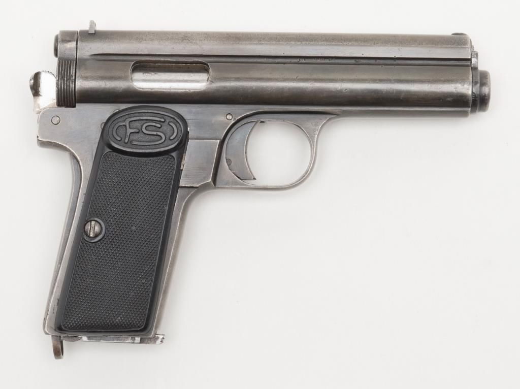 Frommer Stop Model 1912 semi-auto pistol, 7.65mm cal., 4” barrel, blue ...