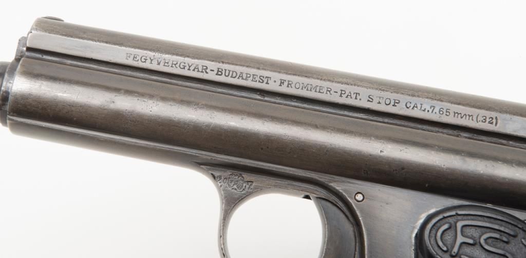Frommer Stop Model 1912 semi-auto pistol, 7.65mm cal., 4” barrel, blue ...