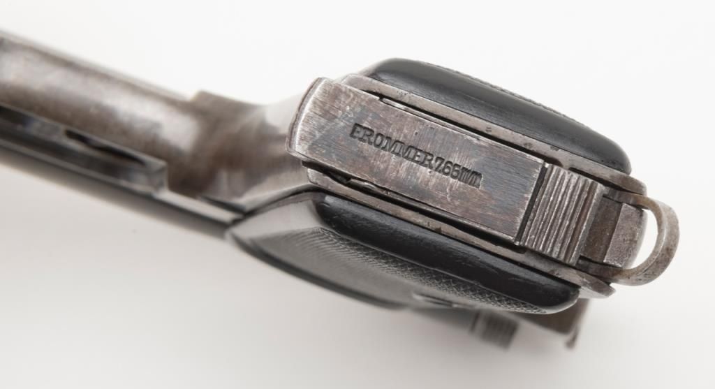 Frommer Stop Model 1912 semi-auto pistol, 7.65mm cal., 4” barrel, blue ...