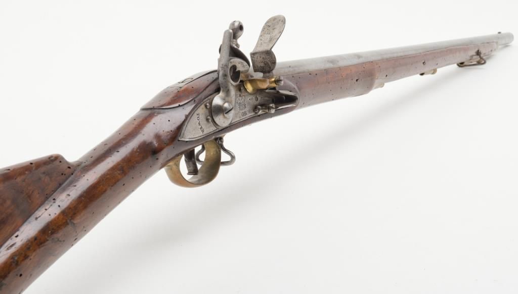 Tower Brown Bess flintlock rifle, .75 cal., 38-1/2” barrel, wood stock ...